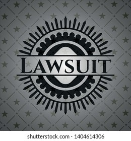Lawsuit Realistic Black Emblem Vector Illustration Stock Vector ...