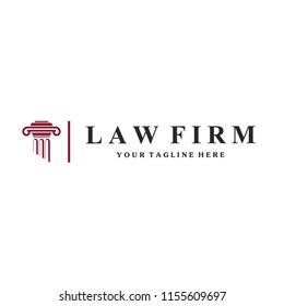 Lawyer Judge Logo Design Vector Template Stock Vector (Royalty Free ...