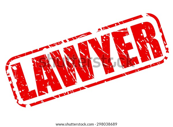 Lawyer Red Stamp Text On White Stock Vector (Royalty Free) 298038689 ...