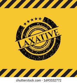 Laxative Inside Warning Sign Black Grunge Stock Vector (Royalty Free ...