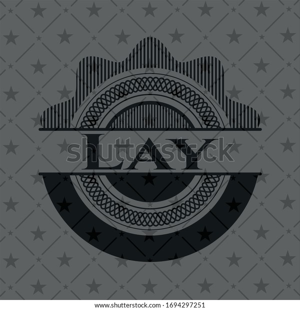 Lay Black Emblem Vintage Vector Illustration Stock Vector (Royalty Free ...