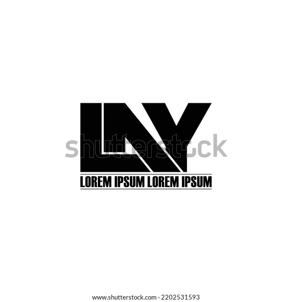 Lay Letter Monogram Logo Design Vector Stock Vector (Royalty Free ...