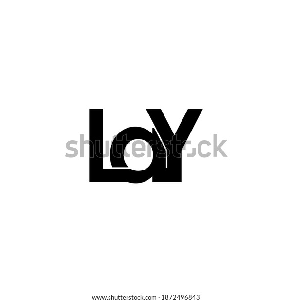 Lay Letter Original Monogram Logo Design Stock Vector (Royalty Free ...
