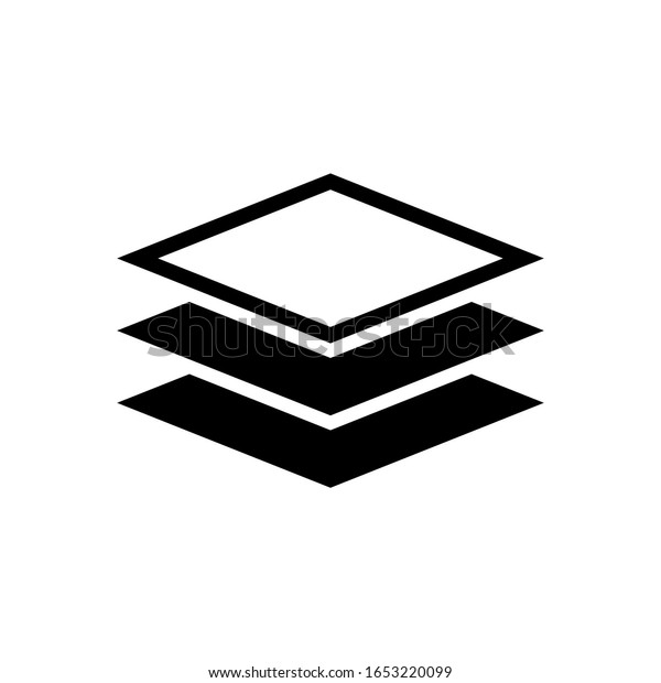 Layer Icon Map Sign Design Stock Vector (Royalty Free) 1653220099 ...