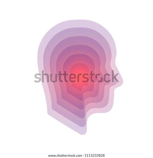 Layered Cut Out Human Profile Paper Stock Vector (Royalty Free ...