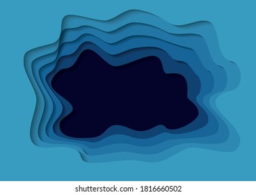 Layered Cut Out Paper Effect Vector Stock Vector (Royalty Free ...