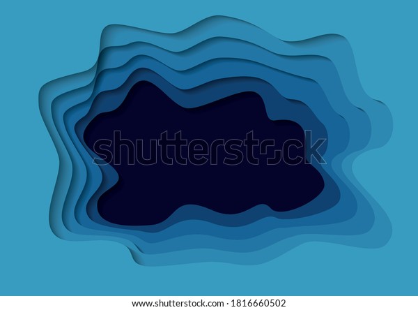 Layered Cut Out Paper Effect Vector Stock Vector (Royalty Free ...