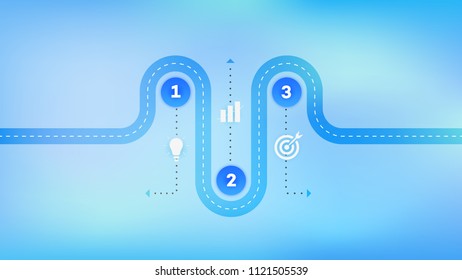 Layered Infographic Timeline Vector Roadmap Template Stock Vector ...