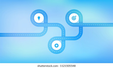 Layered Infographic Timeline Vector Roadmap Template Stock Vector ...