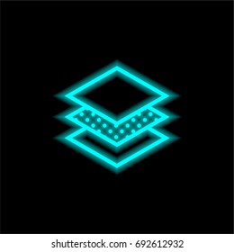 Layers Blue Glowing Neon Ui Ux Stock Vector (Royalty Free) 692612932 ...