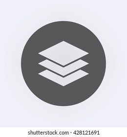 Layers Icon Circle Vector Illustration Stock Vector (Royalty Free ...
