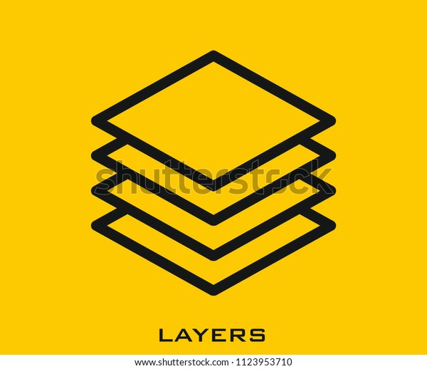 Layers Icon Signs Stock Vector (Royalty Free) 1123953710 | Shutterstock