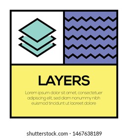 Layers Illustration Icon Concept Stock Vector (Royalty Free) 1467638189 ...
