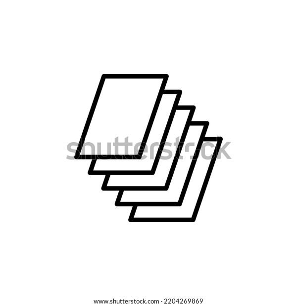 Layers Vector Icon Five Levels Vector Stock Vector (Royalty Free ...