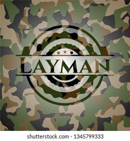 Layman Camouflaged Emblem Stock Vector (Royalty Free) 1345799333 ...