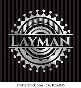 Layman Silver Emblem Vector Illustration Mosaic Stock Vector (Royalty ...