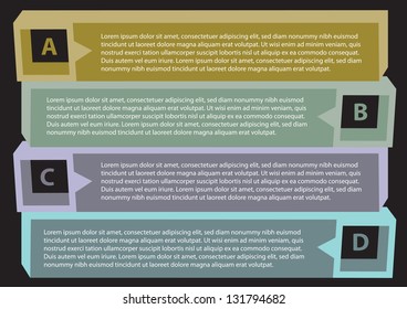 Layout Design 3d Square Blocks Colors Stock Vector (Royalty Free ...