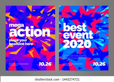 Vektor Stok Layout Design Template Sport Event Tournament (Tanpa ...