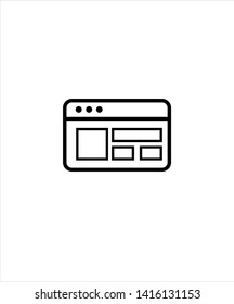 Layout Line Iconvector Best Line Icon Stock Vector (Royalty Free ...