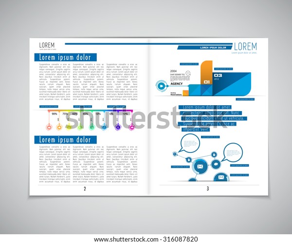 Layout Magazine Vector Stock Vector (Royalty Free) 316087820 | Shutterstock