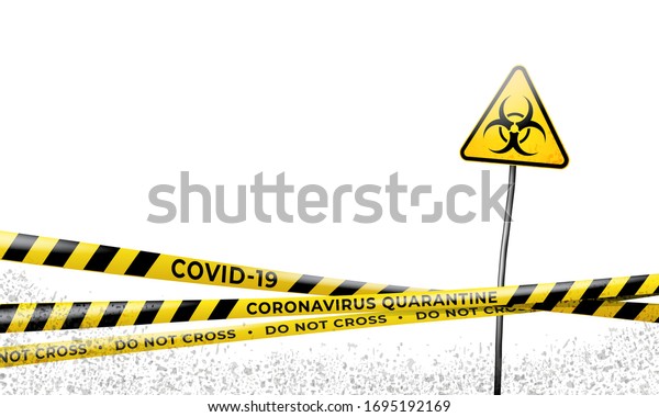 Layout Quarantine Area Coronavirus Epidemic Covid19 Stock Vector ...