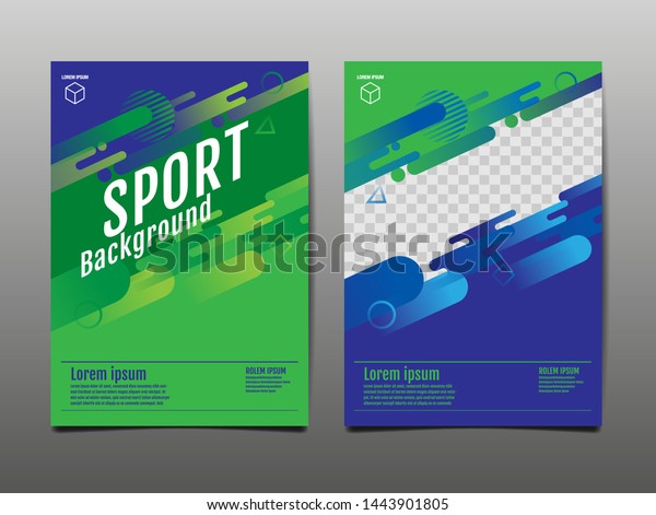 Layout Template Design Sport Background Dynamic Stock Vector (Royalty ...