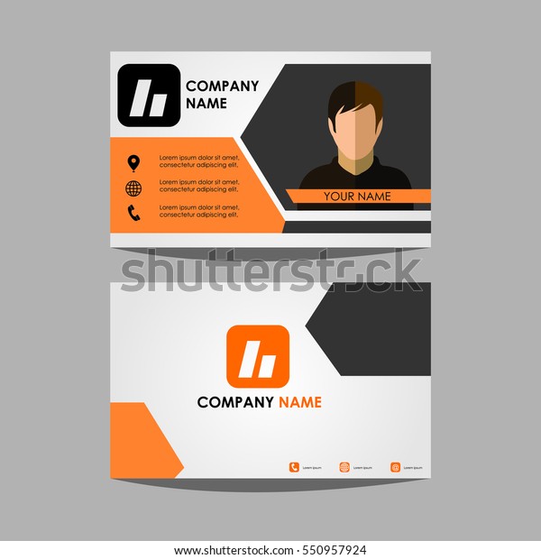 Layout Template Id Card Business Personal Stock Vector (Royalty Free ...