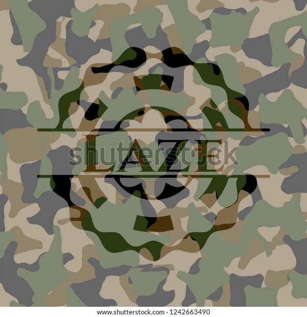 Laze On Camouflage Pattern Stock Vector (Royalty Free) 1242663490 ...