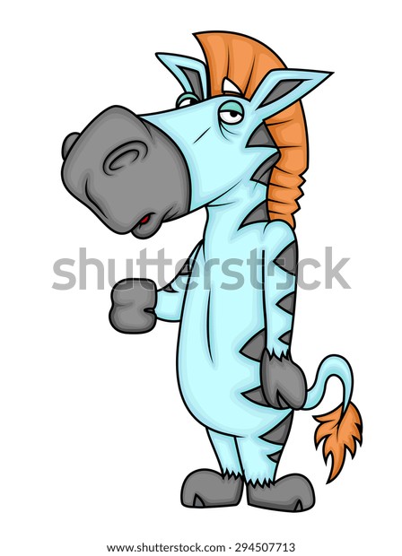 Lazy Cartoon Zebra Stock Vector (Royalty Free) 294507713 | Shutterstock
