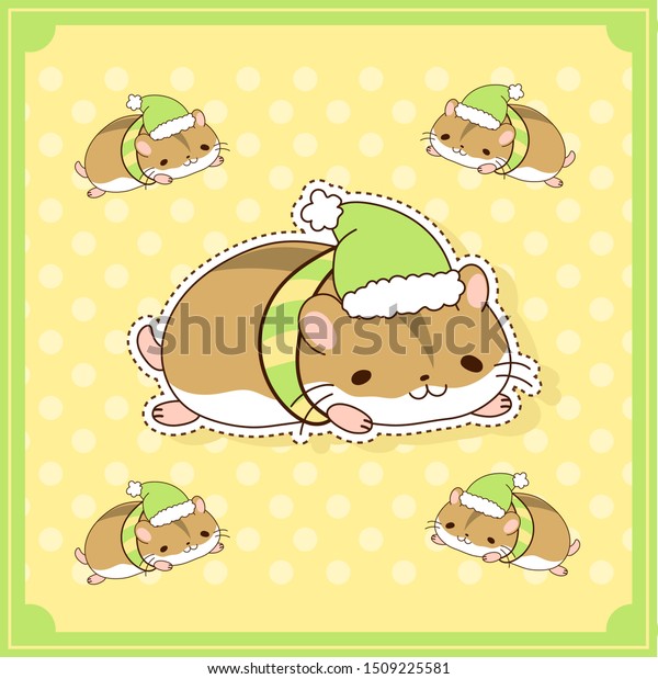 Lazy Cute Hamster Cartoon Vector Stock Vector (Royalty Free) 1509225581 ...