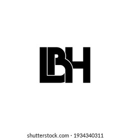 Bjh Letter Original Monogram Logo Design: เวกเตอร์สต็อก (ปลอดค่า ...