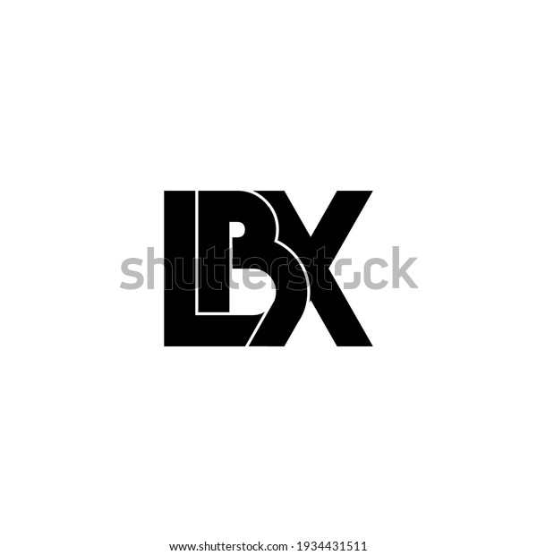 Lbx Letter Original Monogram Logo Design Stock Vector (Royalty Free ...