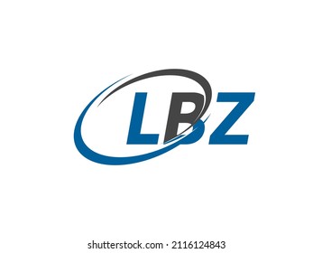 Lbz Letter Creative Modern Elegant Swoosh Stock Vector (Royalty Free ...