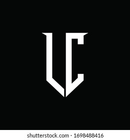 Lc Logo Monogram Emblem Shield Style: เวกเตอร์สต็อก (ปลอดค่าลิขสิทธิ์ ...