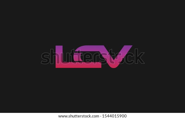 Lcv Letter Logo Design Template Vector Stock Vector (Royalty Free ...