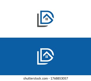 Ld Home Logo Design Vector Format Stock Vector (Royalty Free ...
