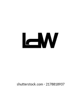 Ldw Letter Original Monogram Logo Design Stock Vector (Royalty Free ...