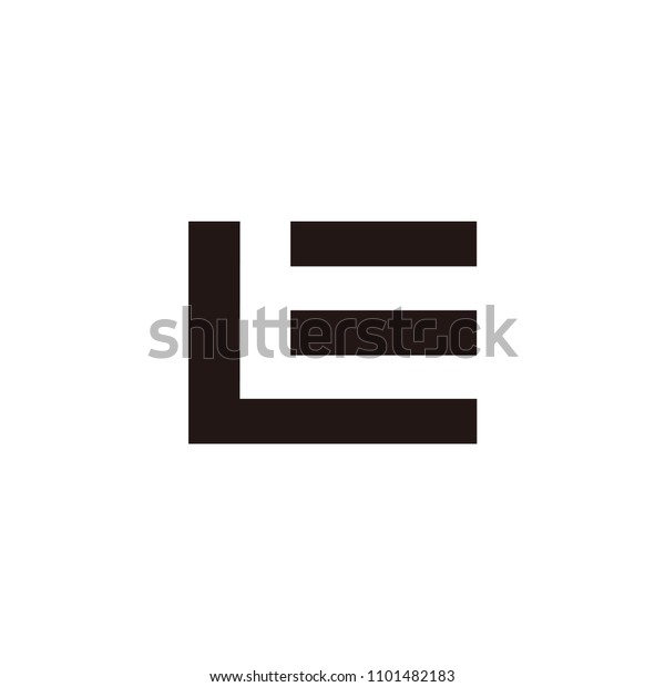 Le Letter Vector Logo Stock Vector (Royalty Free) 1101482183