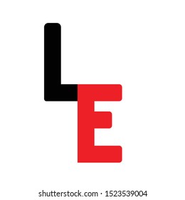 Le Logo Letter Vector Illustration Stock Vector (Royalty Free ...
