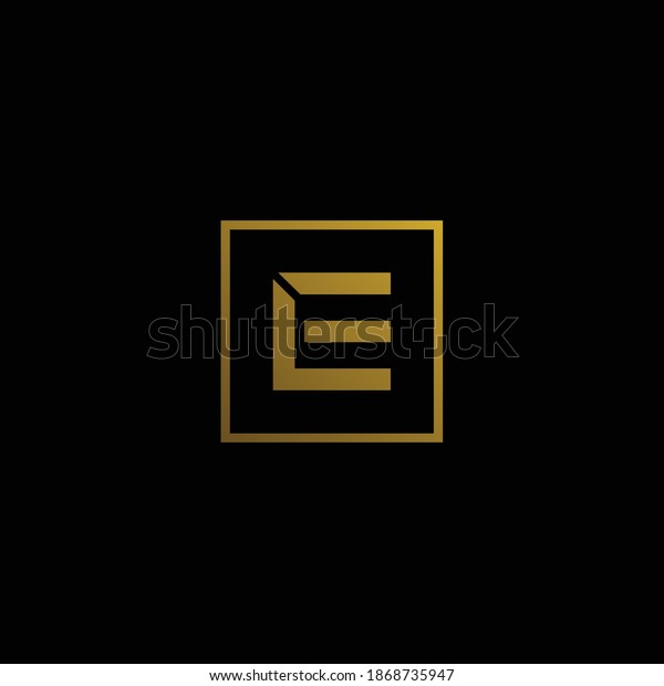 Le Square Shape Letter Logo Design Stock Vector (Royalty Free ...