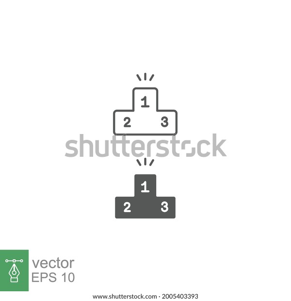 Lead Board Icon Achievement Award Champion Stock Vector (Royalty Free ...