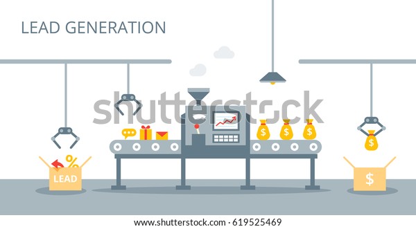 Lead Generation Vector Concept Process Leads Stock Vector (Royalty Free ... Lead Generation Vector Concept Process Leads Stock Vector (Royalty Free ...