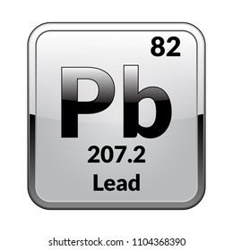 Lead Symbolchemical Element Periodic Table On Stock Vector (Royalty ...