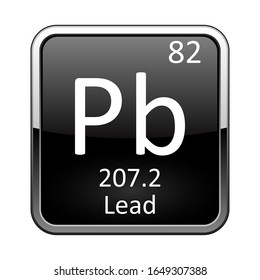 Lead Symbolchemical Element Periodic Table On Stock Vector (Royalty ...