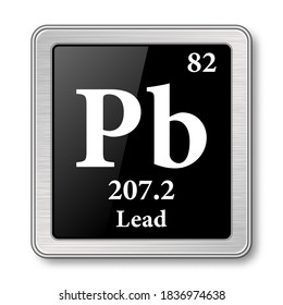 Lead Symbolchemical Element Periodic Table On Stock Vector (Royalty ...