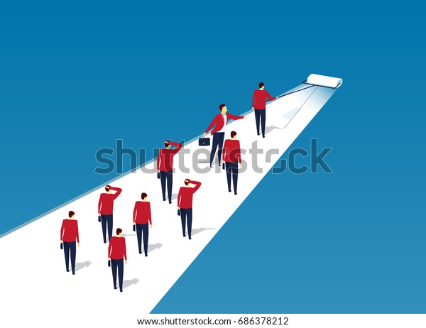 Leader Creates Way Forward Team Stock Vector (Royalty Free) 686378212 ...