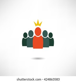 People King Logo Icon Design Stock Vector (Royalty Free) 1063184855