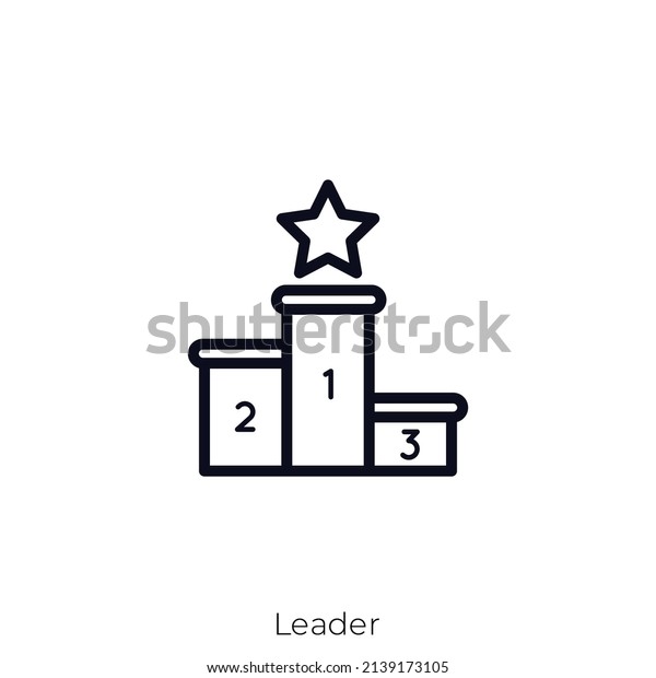 Leader Icon Outline Style Icon Design Stock Vector (Royalty Free ...