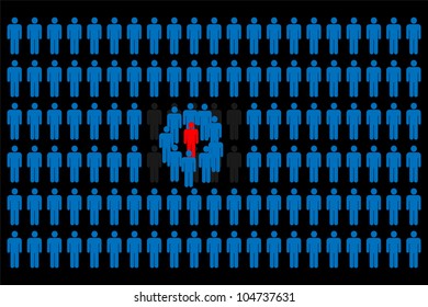 Leader Man Icon Stock Vector (Royalty Free) 104737631 | Shutterstock