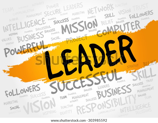 Leader Word Cloud Business Concept Stock Vector (Royalty Free ...